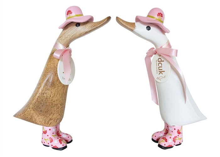 Edo Bamboo Duckling - w. hat & boots pink/white - Dcuk - Edo